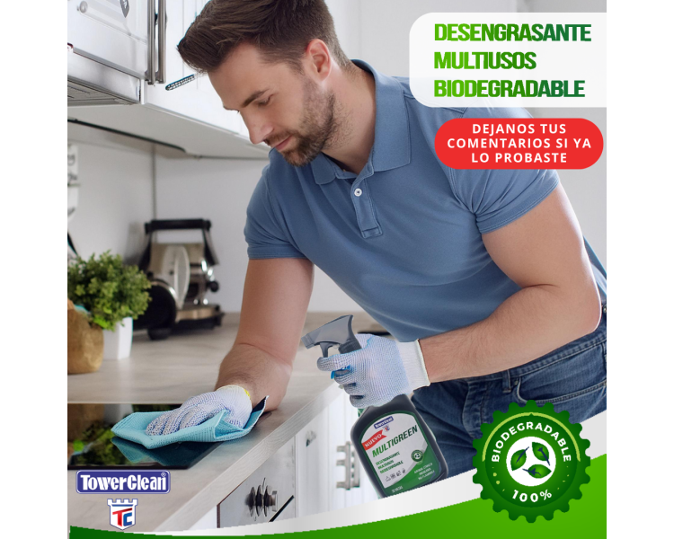MULTIGREEN: Desengrasante Biodegradable con D-Limoneno de 32 Onzas